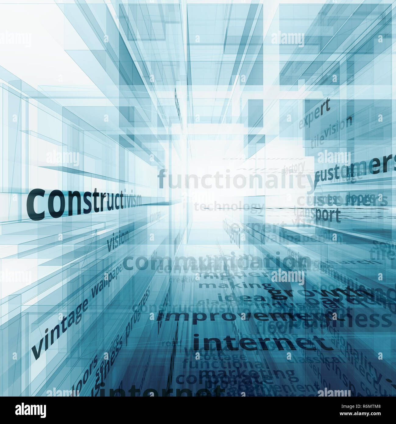 Abstract futuristic concept 3d rendering Stock Photo - Alamy