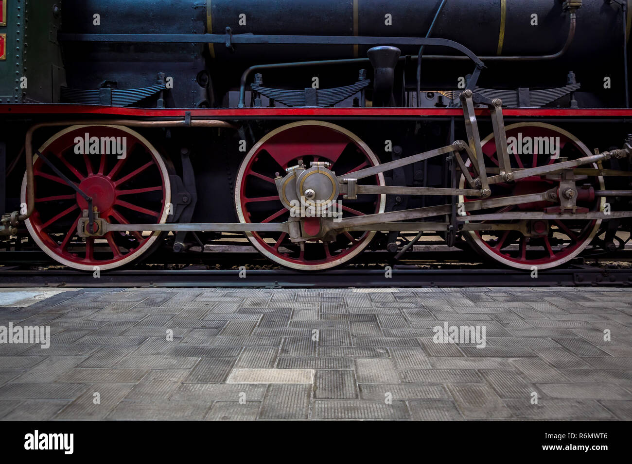 Steam Locomotive detail Stock Photo - Alamy