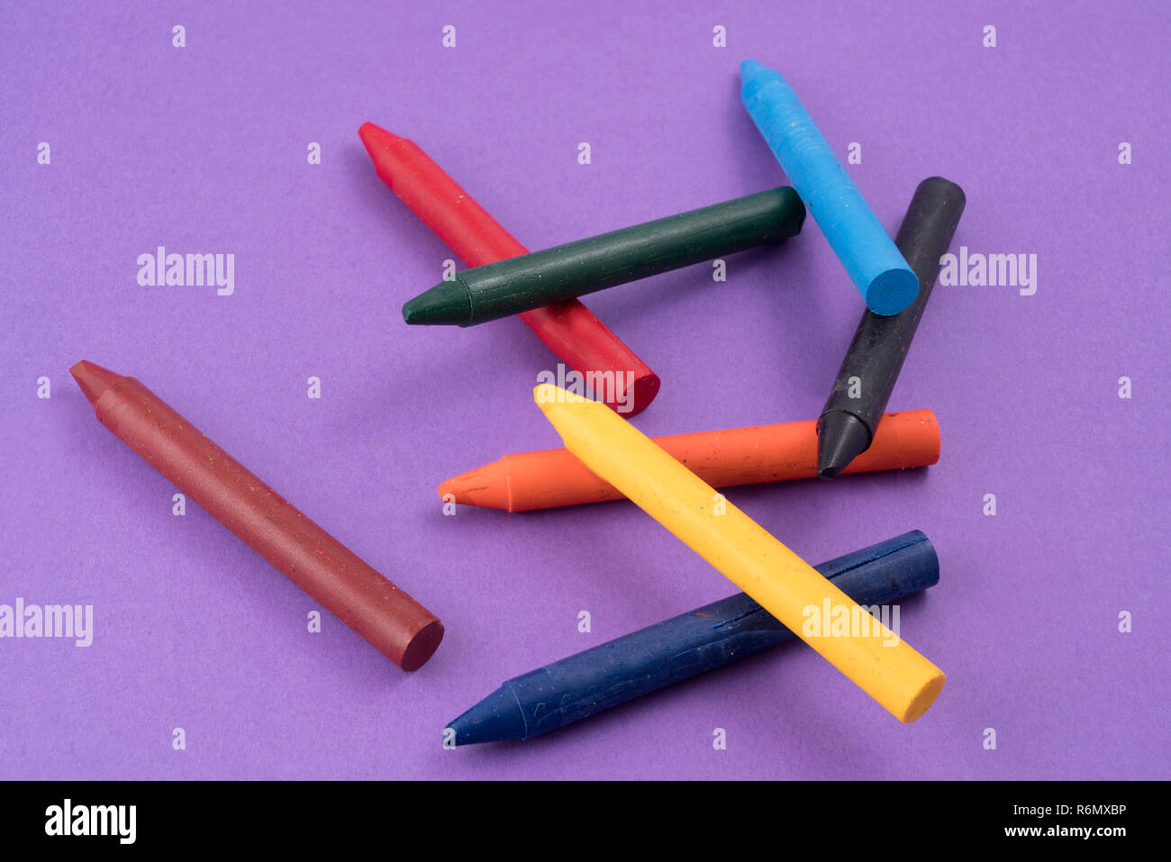 some wax crayons Stock Photo - Alamy