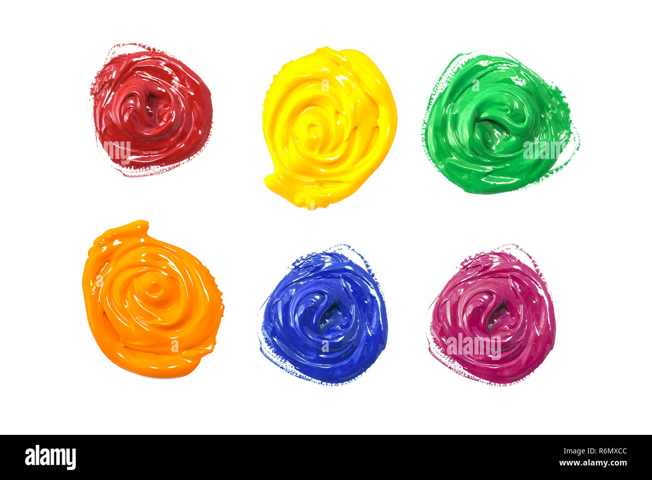 some stains of Acrylic color Stock Photo - Alamy