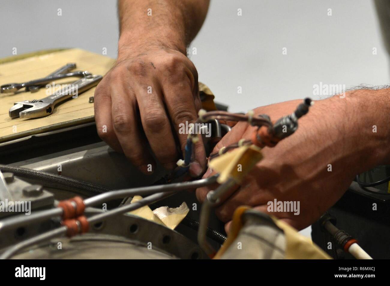 U.S. Air Force Senior Airman Stephen Kelly, 20th Equipment Maintenance ...