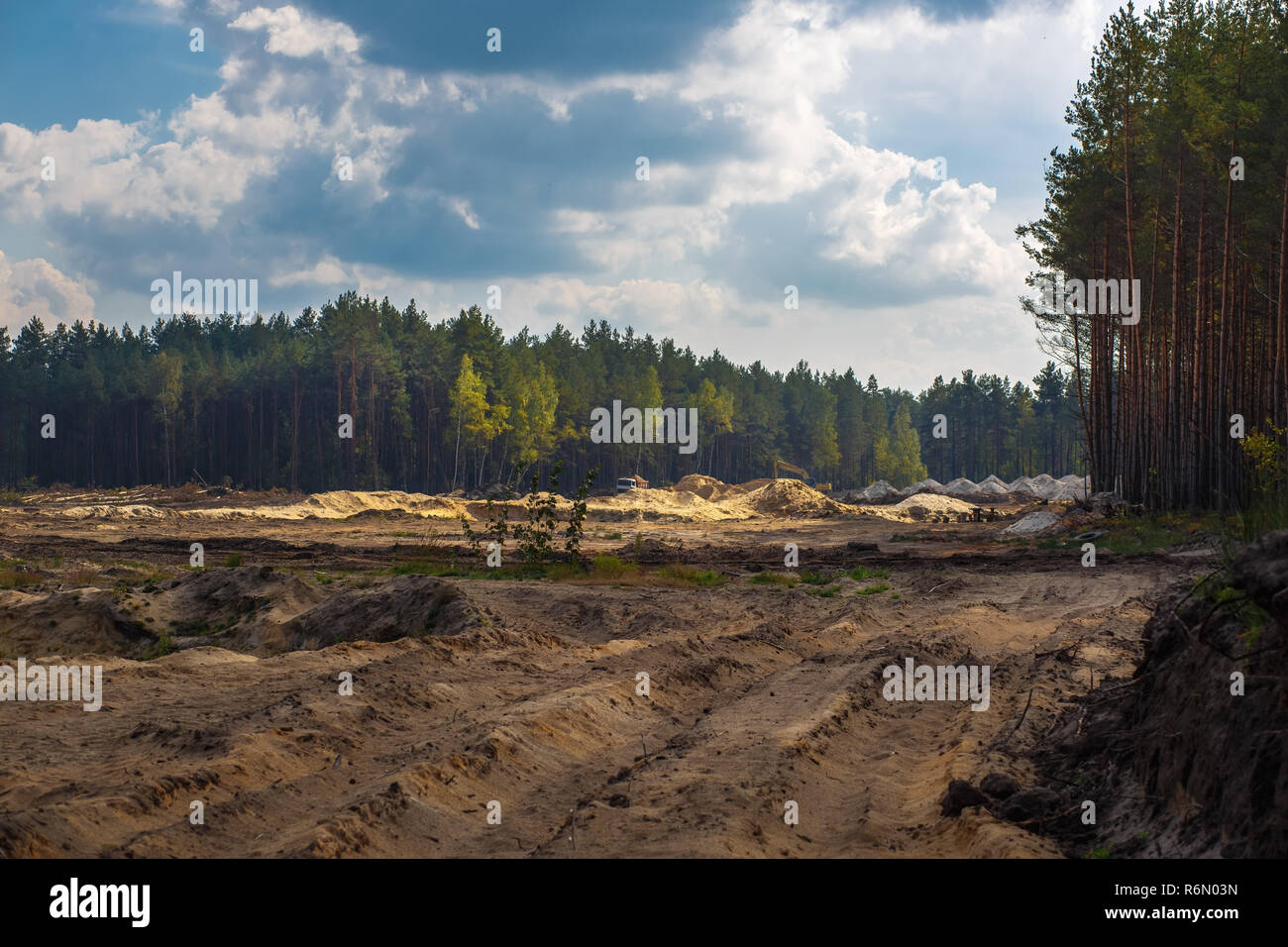 Quarry in the forest Stock Photo - Alamy