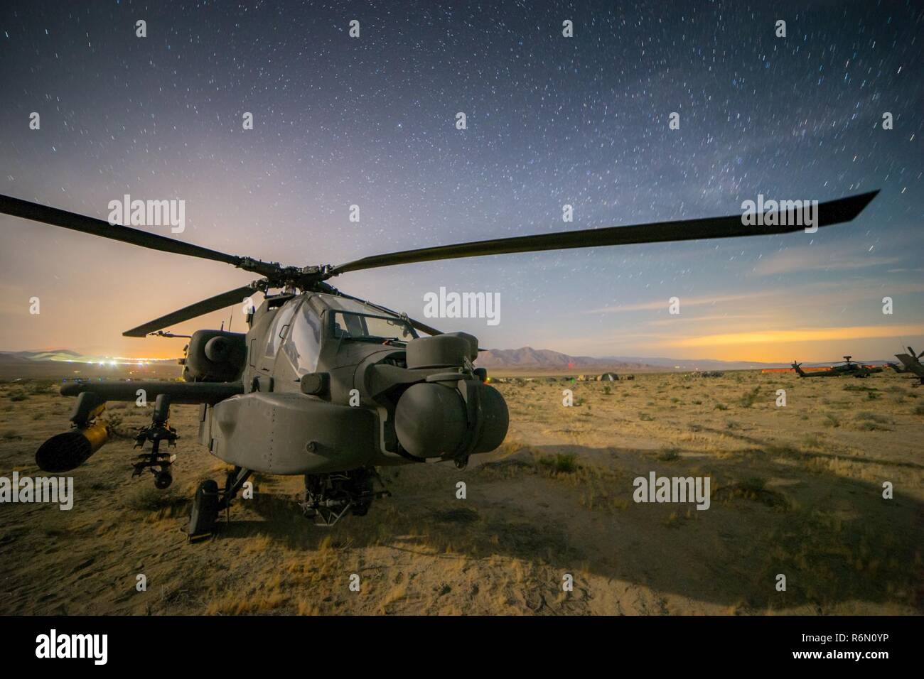 An AH-64 Apache Helicopter from 1st Battalion, 130th Aviation Regiment ...