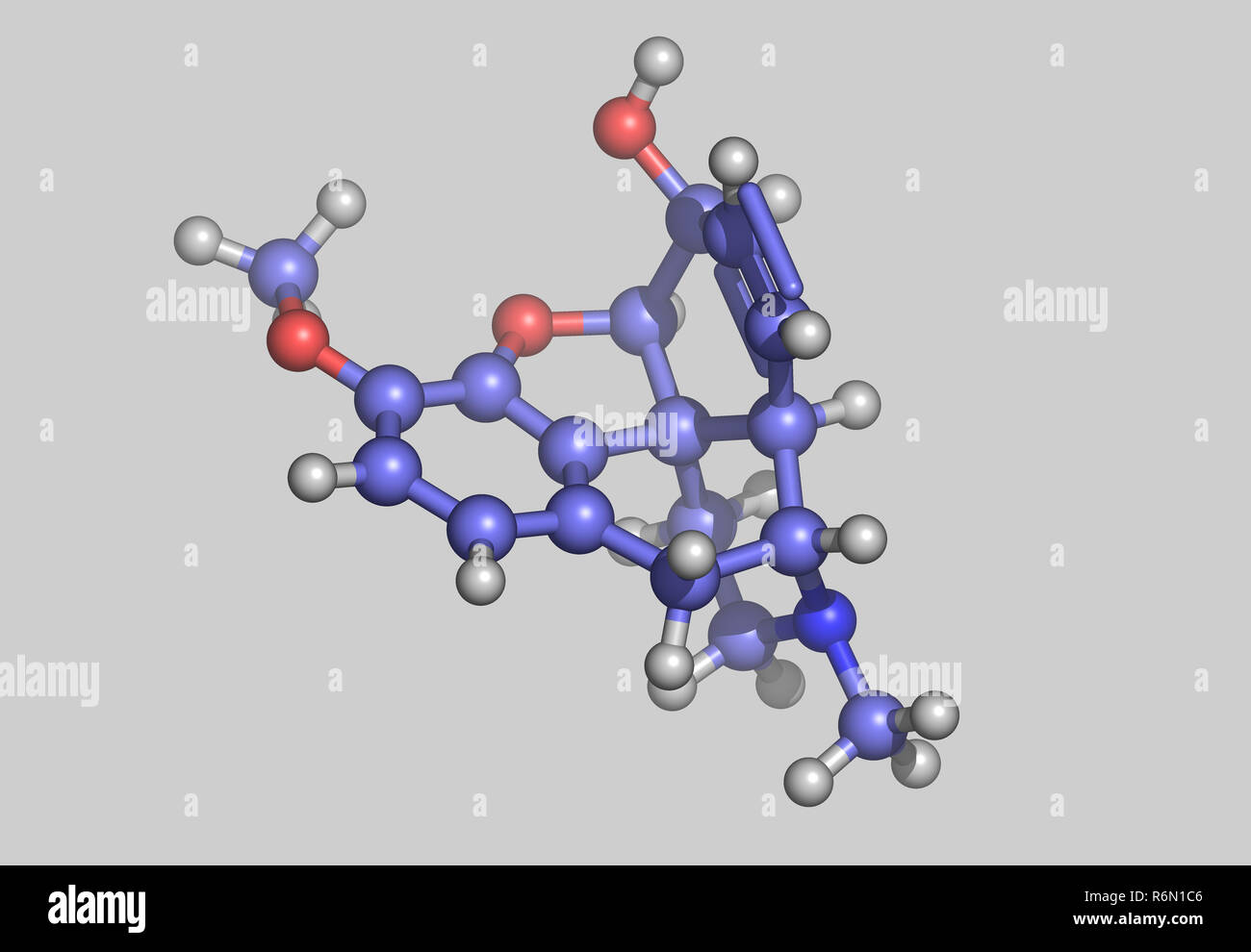 codein molecular model Stock Photo - Alamy