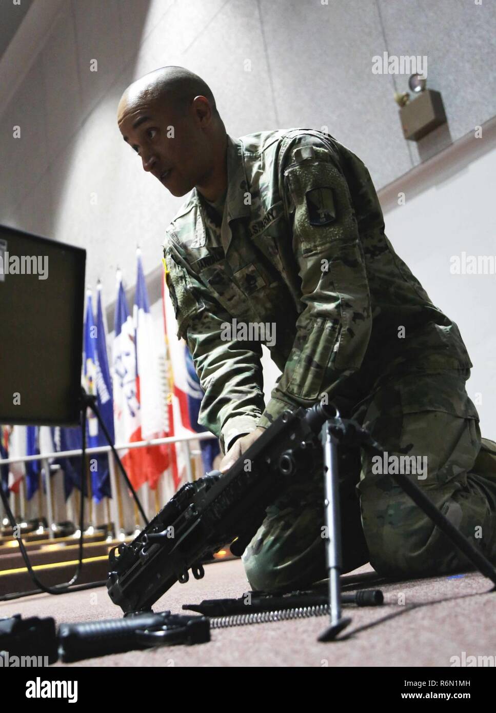 U.S. Staff Sgt. Brian Randall, assigned 7th Signal Command (Theater), U ...