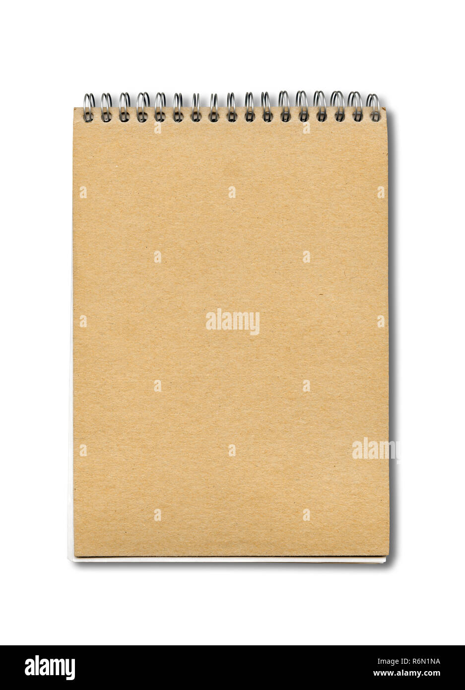 Spiral closed notebook mockup Stock Photo - Alamy