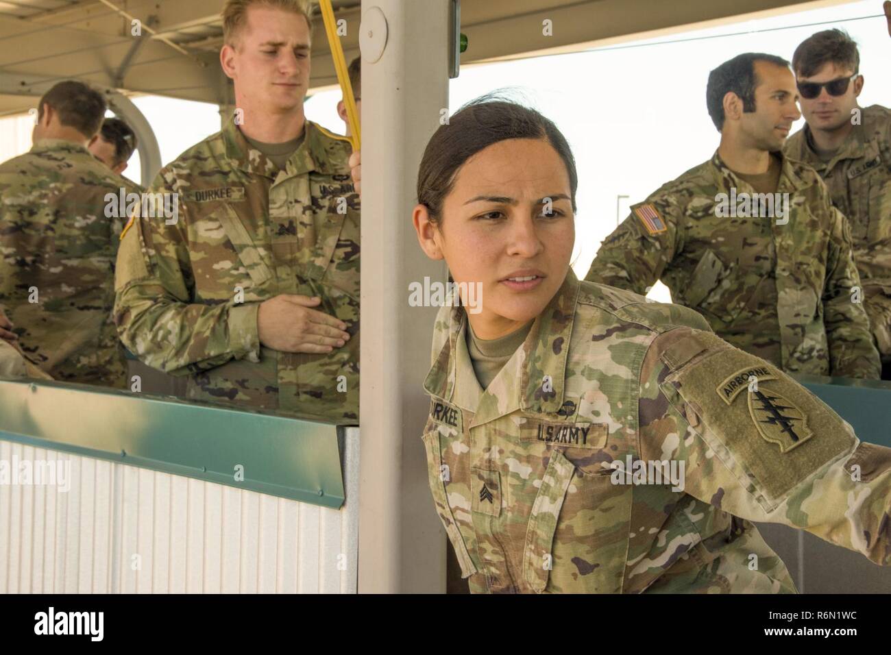 Sgt. Angel Durkee, an intelligence analyst assigned to the 10th Special ...