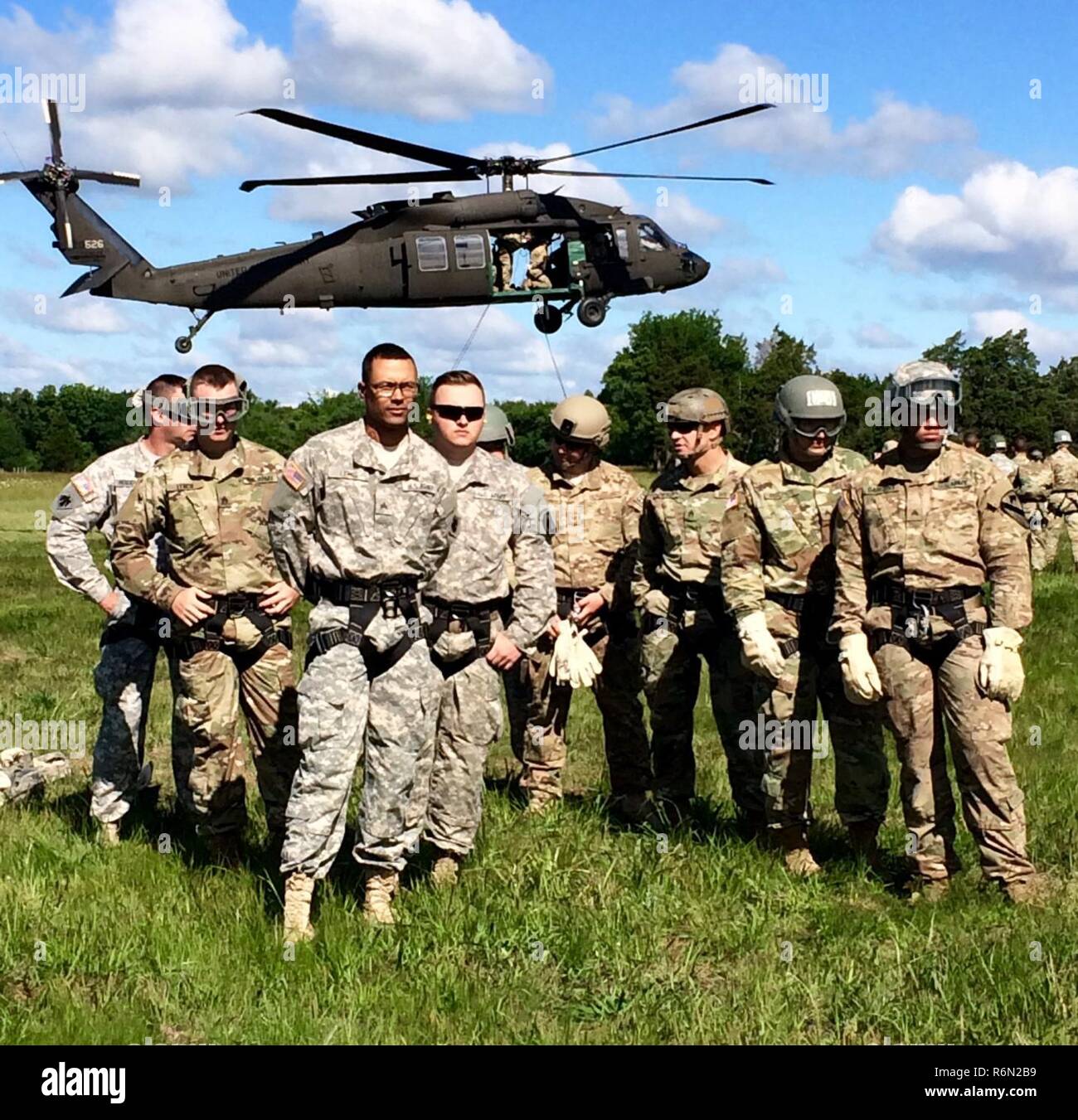 Students attending the U.S. Army Maneuver Center of Excellence Rappel ...