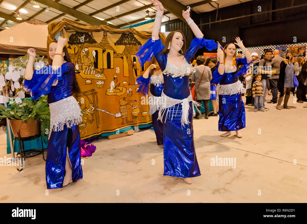 Women perform a traditional Egyptian dance at the 34th annual Mobile ...