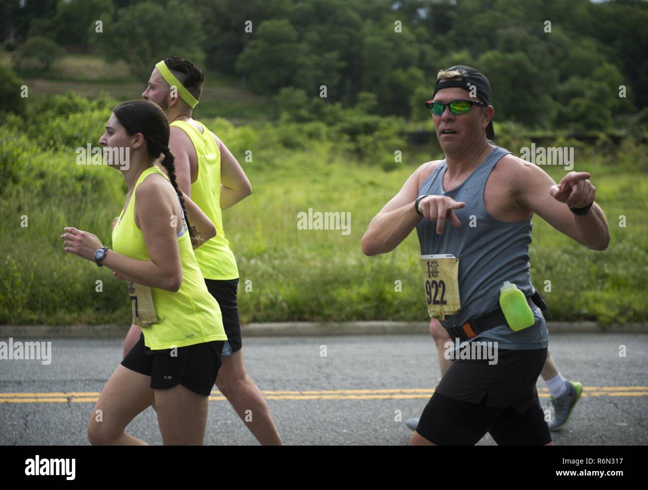 James Collier, right, poses for a photo during the 10th Annual Marine ...