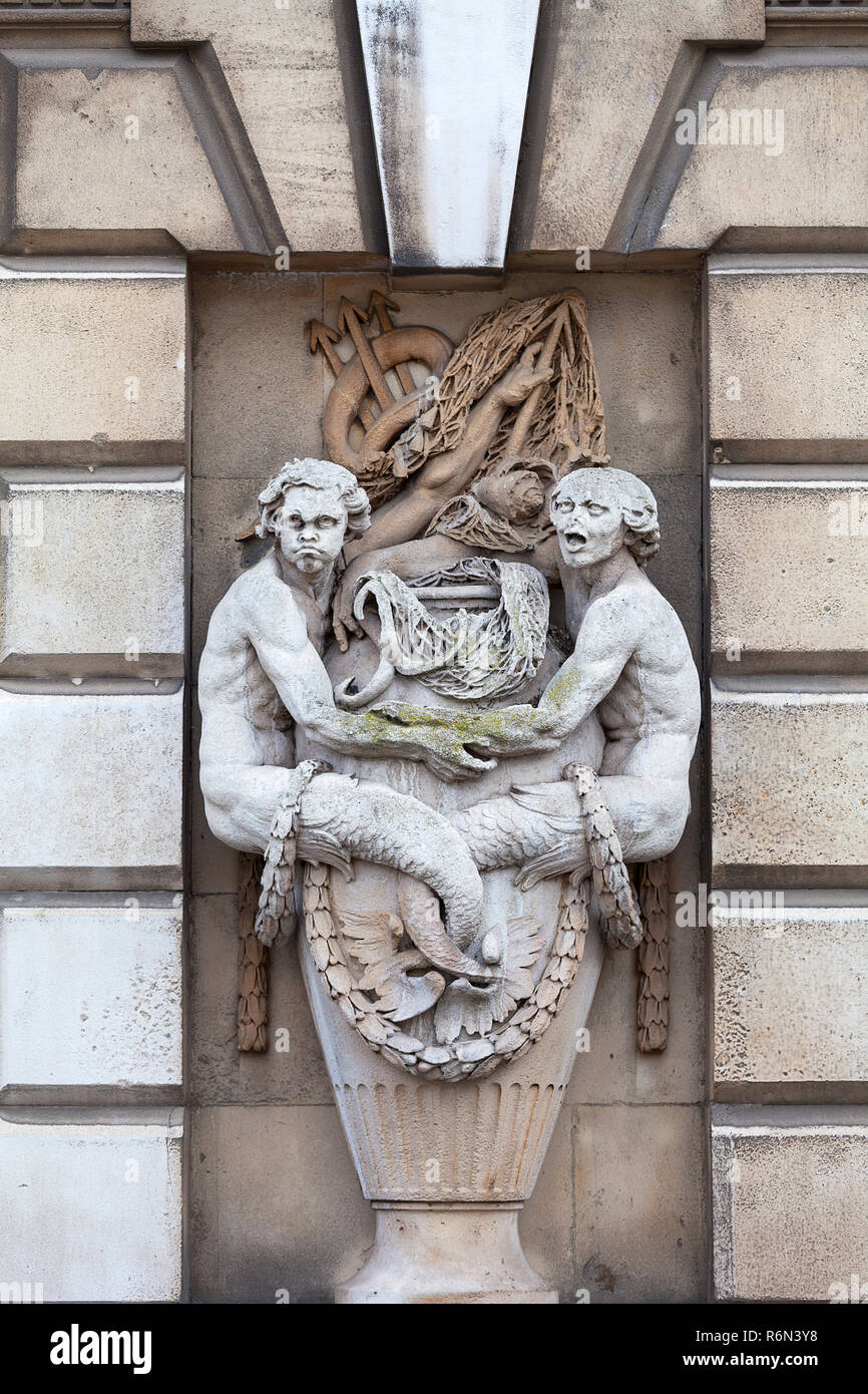 Neoclassical building Somerset House in the district Covent Garden ...