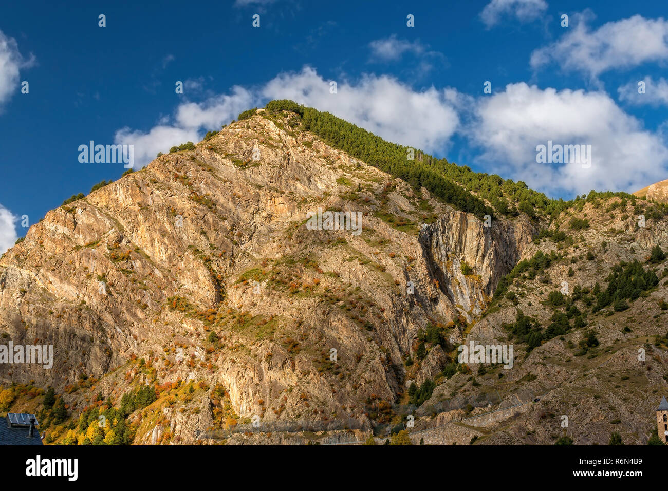 Nice landscape from a mountains in country Andorra Stock Photo - Alamy