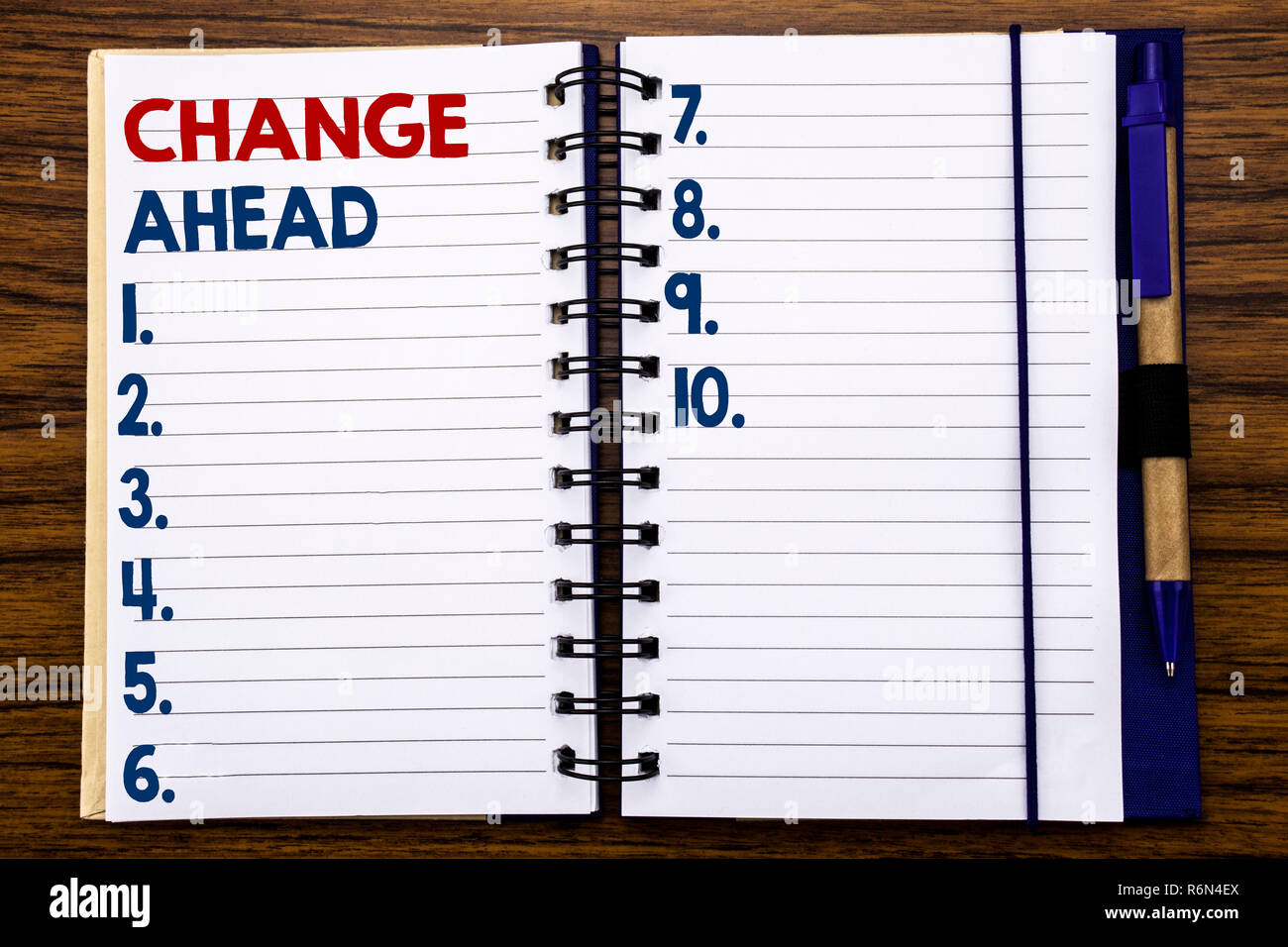 Writing text showing Change Ahead Red Word. Business concept for Future ... Writing text showing Change Ahead Red Word. Business concept for Future ...
