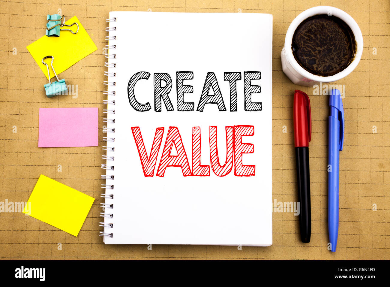 Word, writing Create Value. Business concept for Creating Motivation ...