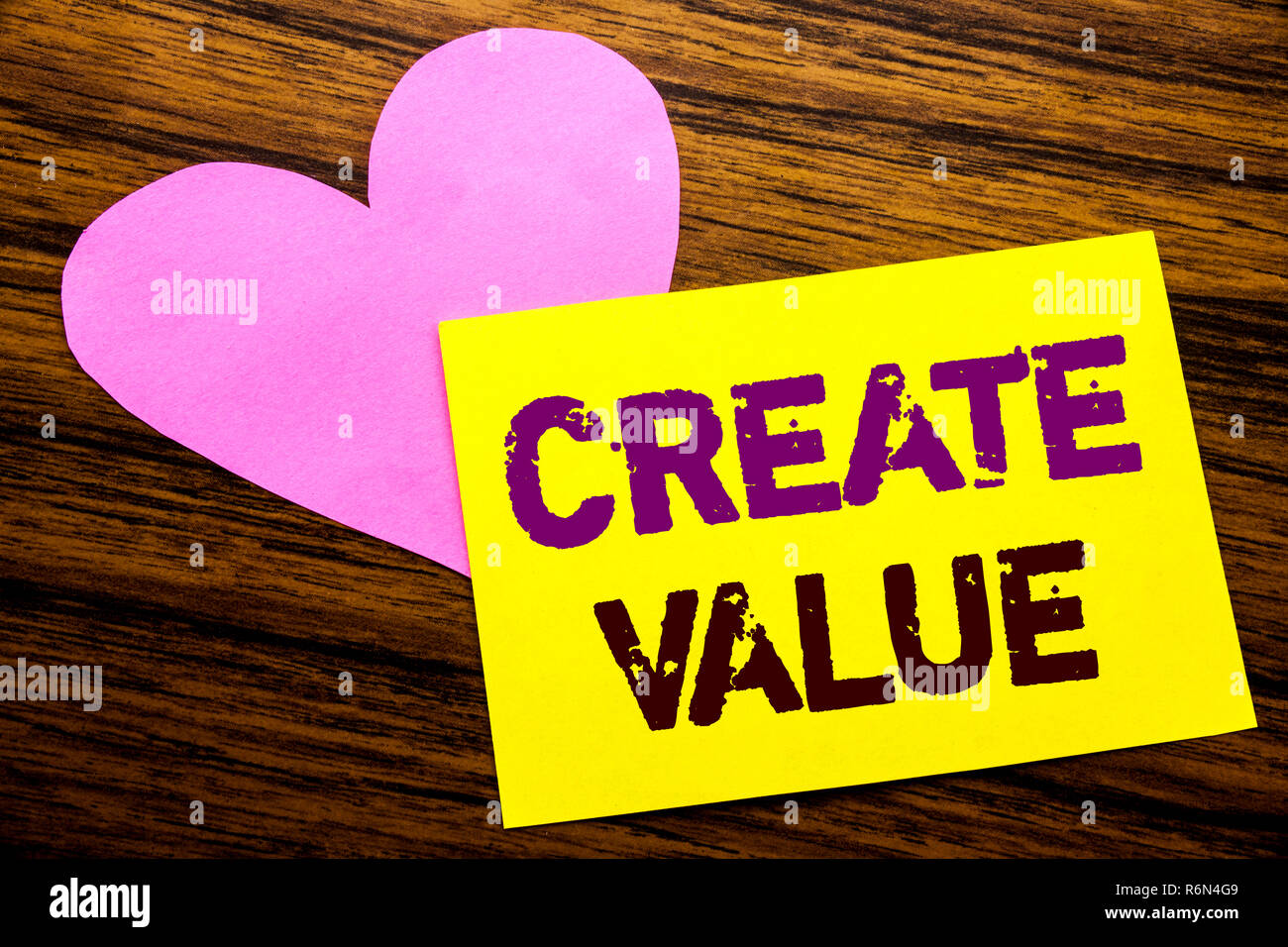 Hand writing text caption inspiration showing Create Value. Business ...