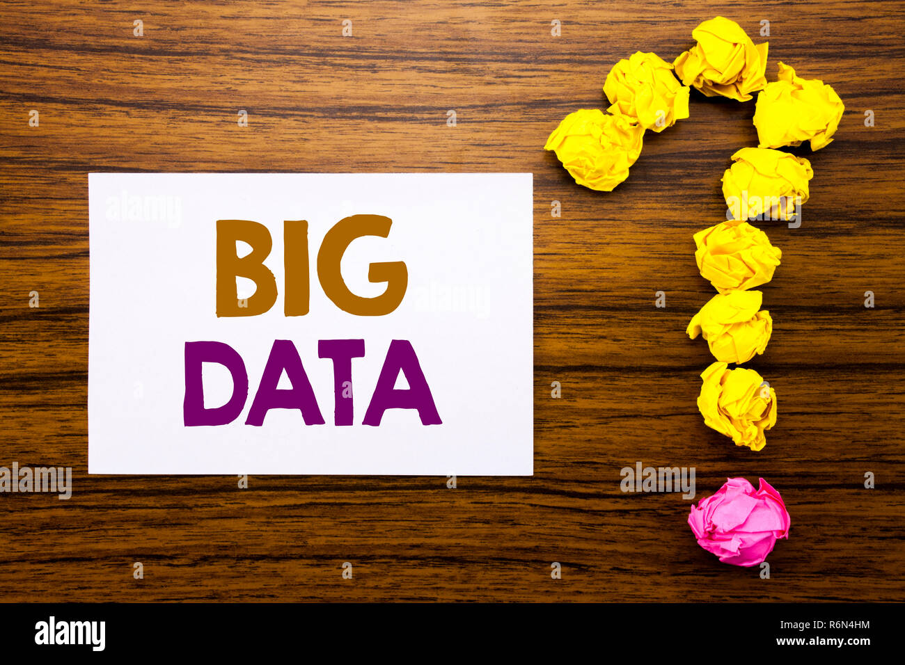 Handwritten text showing Big Data. Business concept for Digital ...