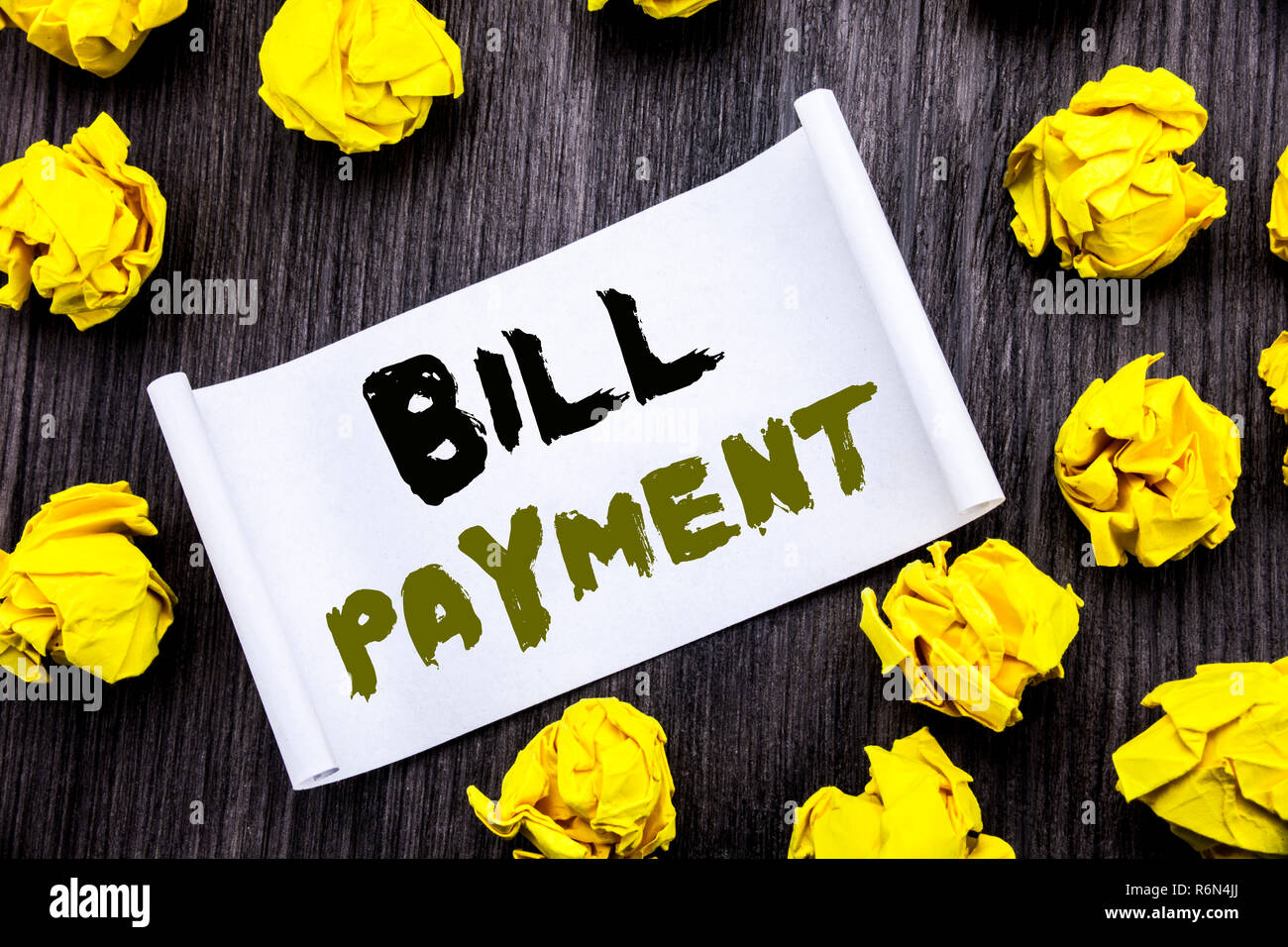 Writing text showing Bill Payment. Business concept for Billing Pay ...