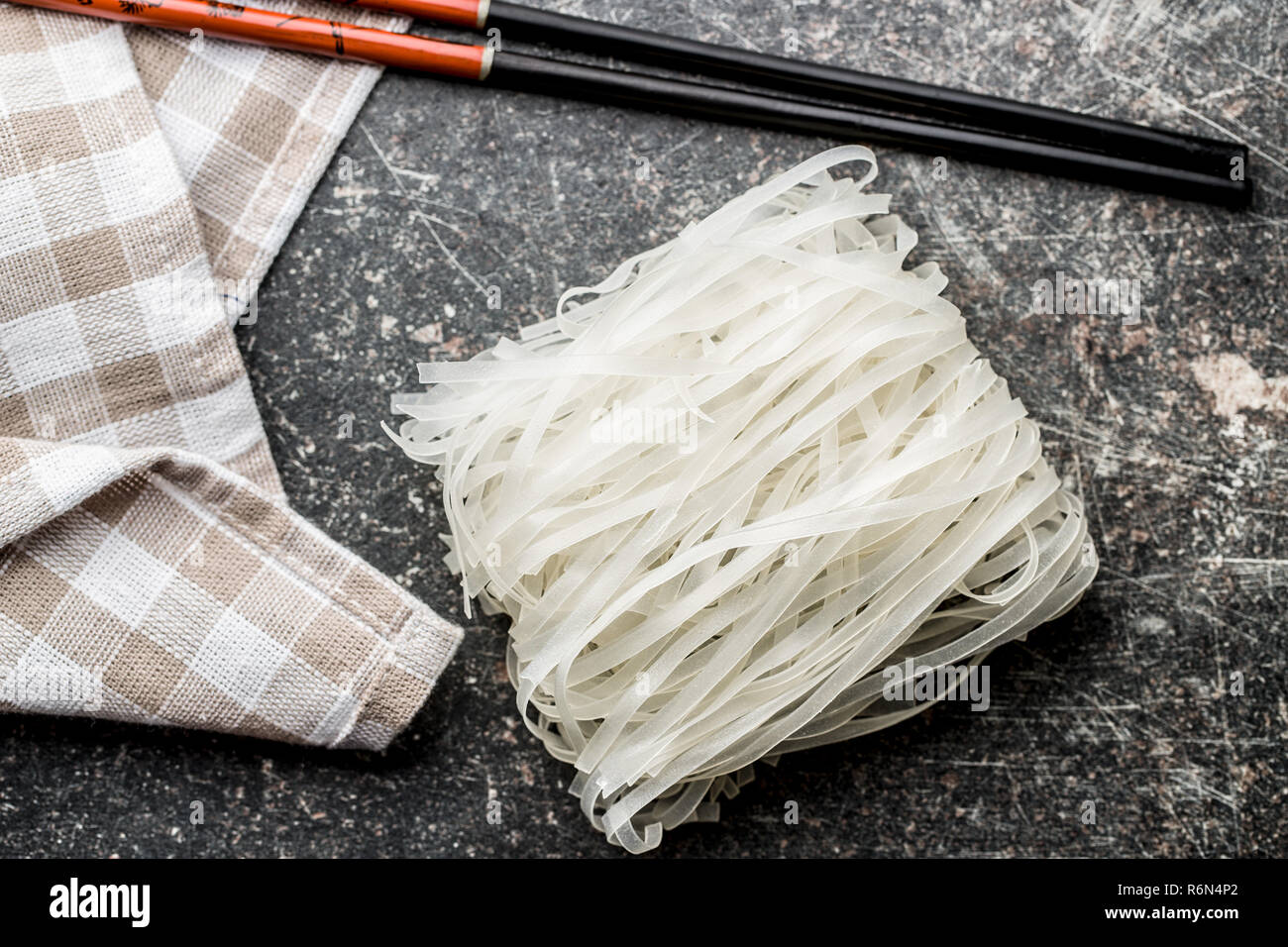 Dried rice noodles Stock Photo - Alamy