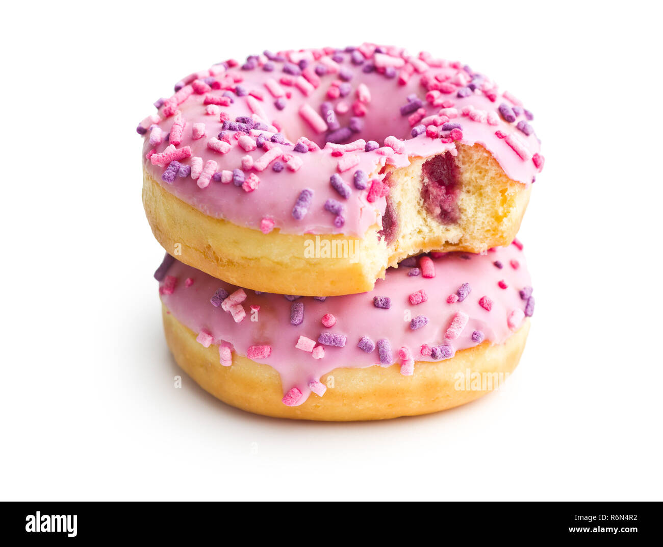 A bitten donut Stock Photo - Alamy