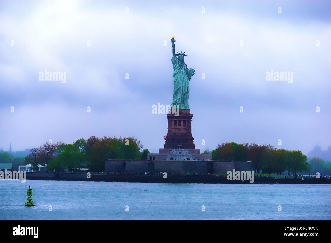 Liberty Statue in Manhattan Stock Photo - Alamy