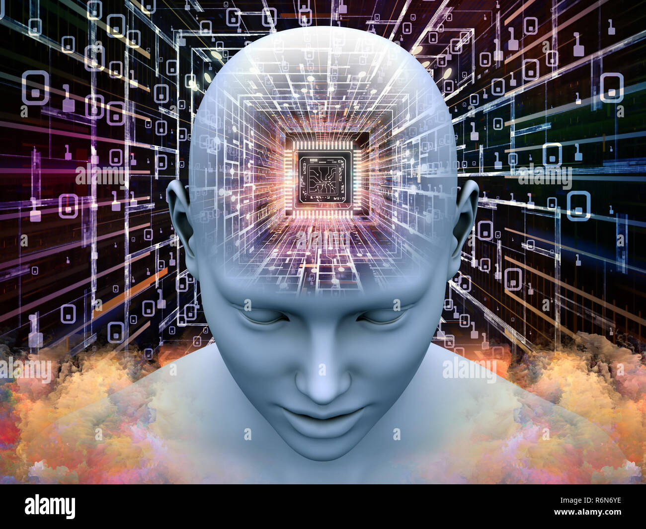 Virtualization of Thought Stock Photo - Alamy