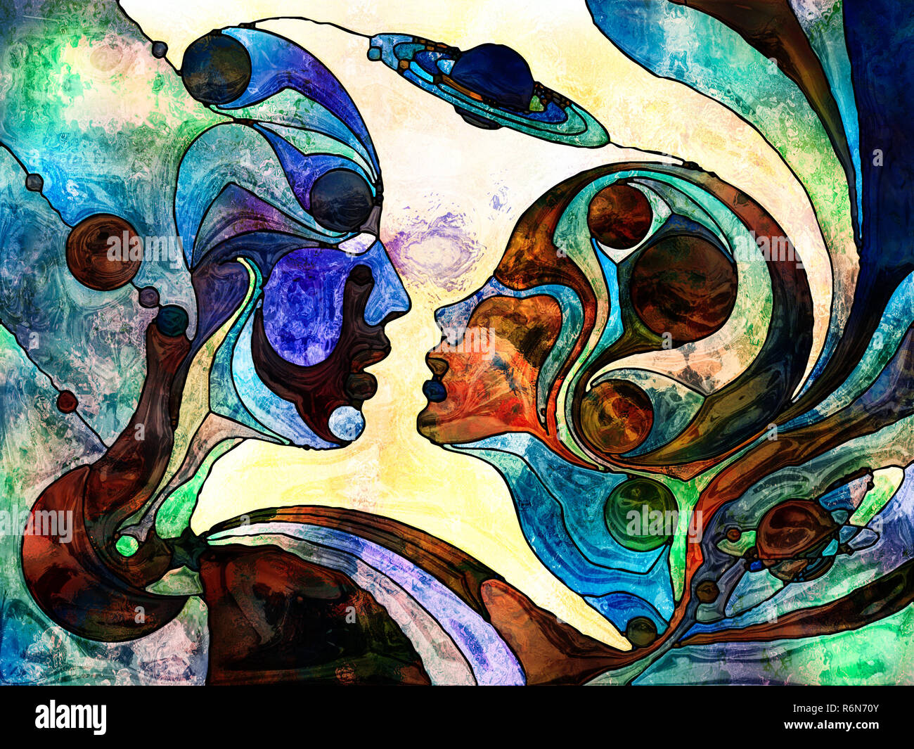 Complex Color Division Stock Photo - Alamy