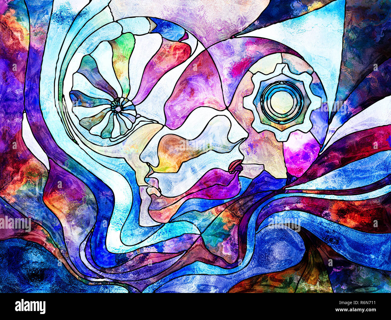 Color division processing hi-res stock photography and images - Alamy