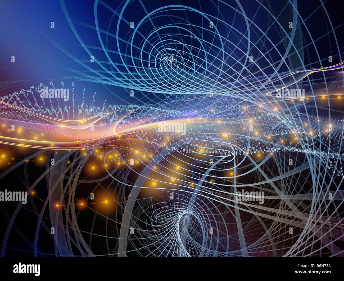 Virtual Digital World Stock Photo - Alamy