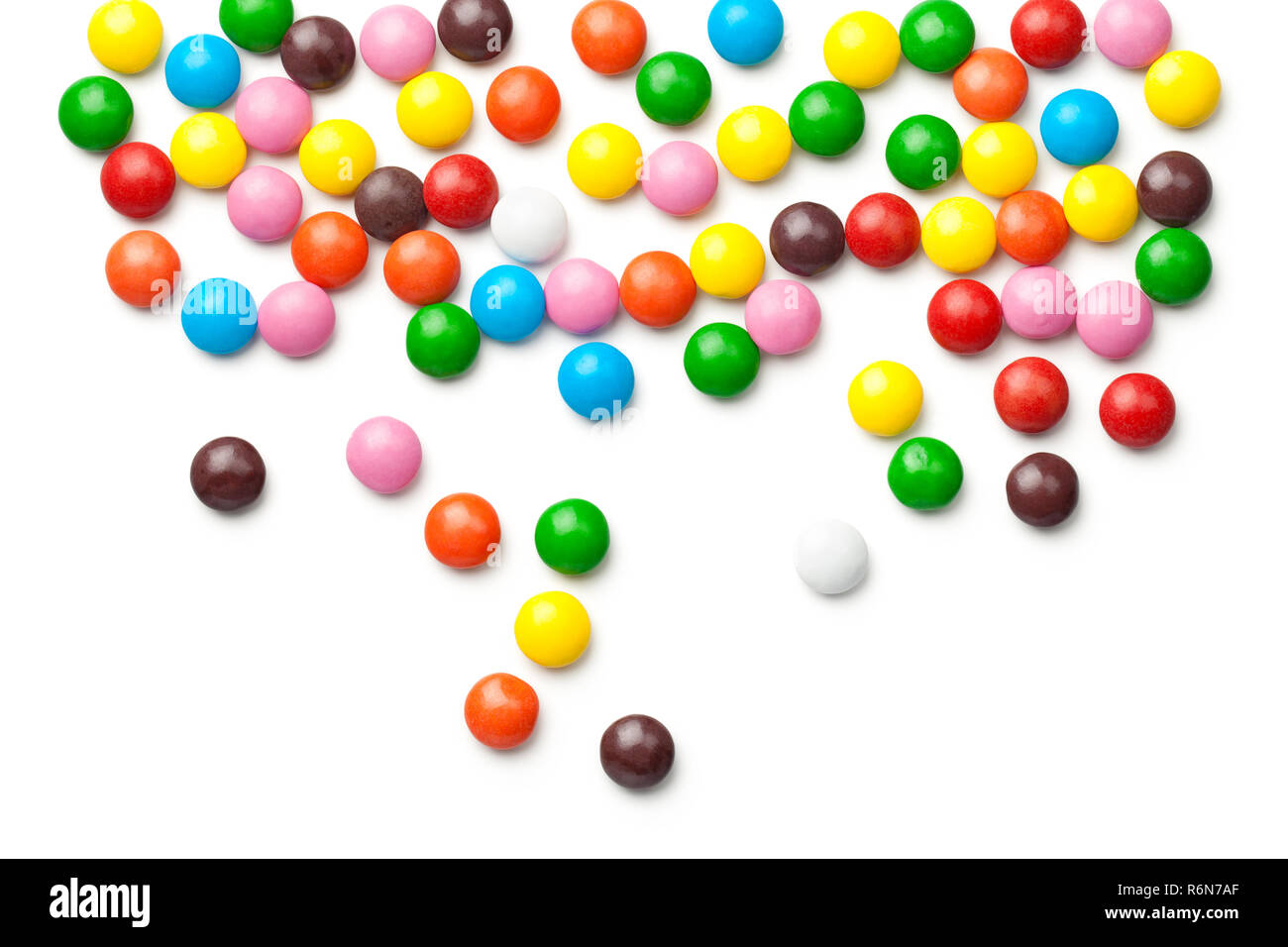 colorful chocolate candy pills isolated on white background Stock Photo ...