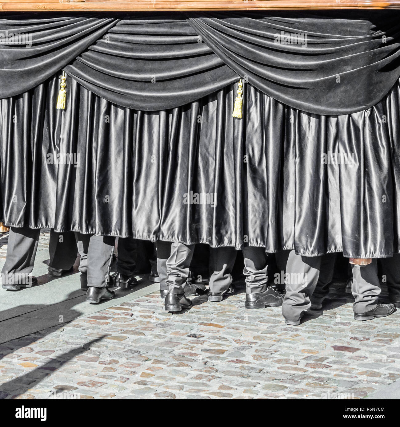 Detail of a traditional Spanish Holy Week procession Stock Photo - Alamy
