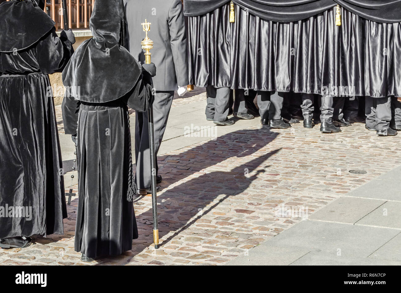 Detail of a traditional Spanish Holy Week procession Stock Photo - Alamy