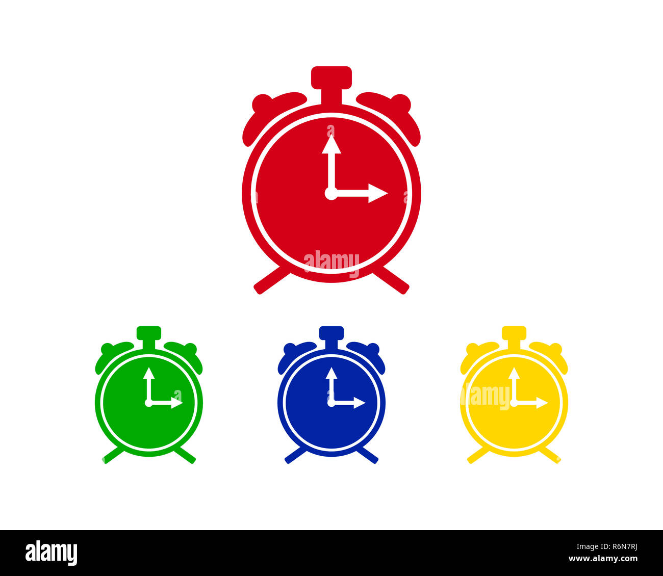 alarm clock logo Stock Photo - Alamy