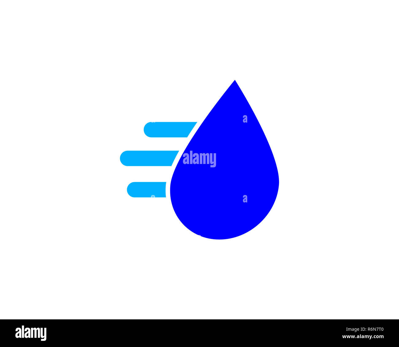 fast water drop logo Stock Photo - Alamy