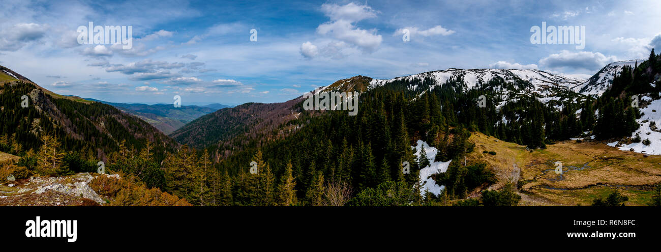 Panorama of the mountain Vranica Stock Photo - Alamy