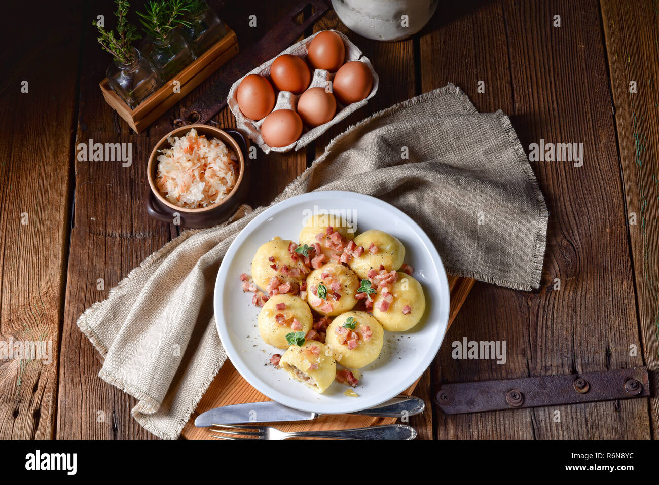 pyzy are a type of polish dumpling Stock Photo - Alamy