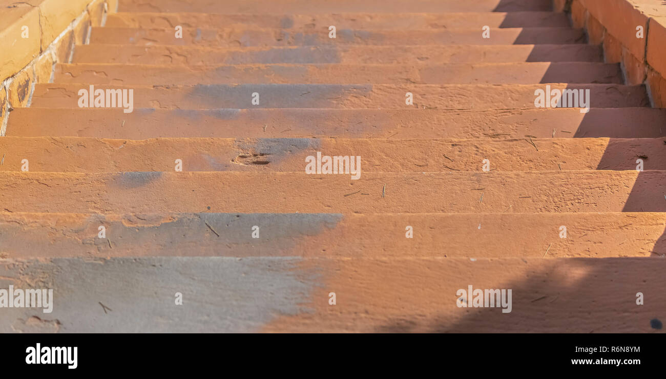Close up of outdoor cement stairs on a sunny day Stock Photo - Alamy