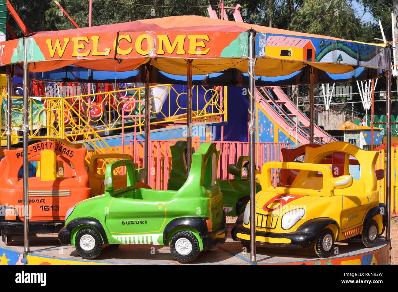 Young children's ride Stock Photo - Alamy