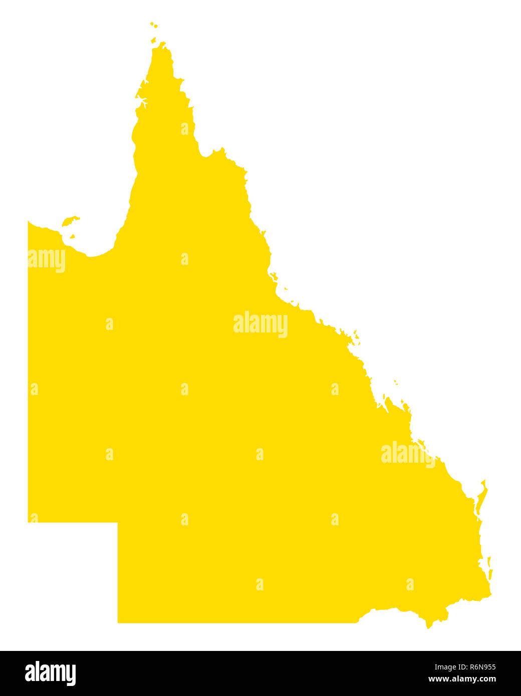 map of queensland Stock Photo - Alamy