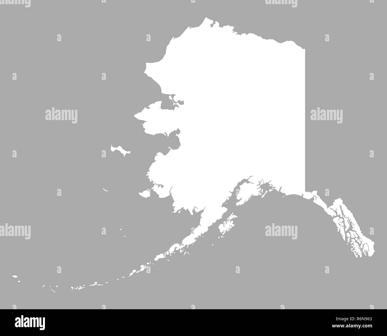 Alaska map Black and White Stock Photos & Images - Alamy