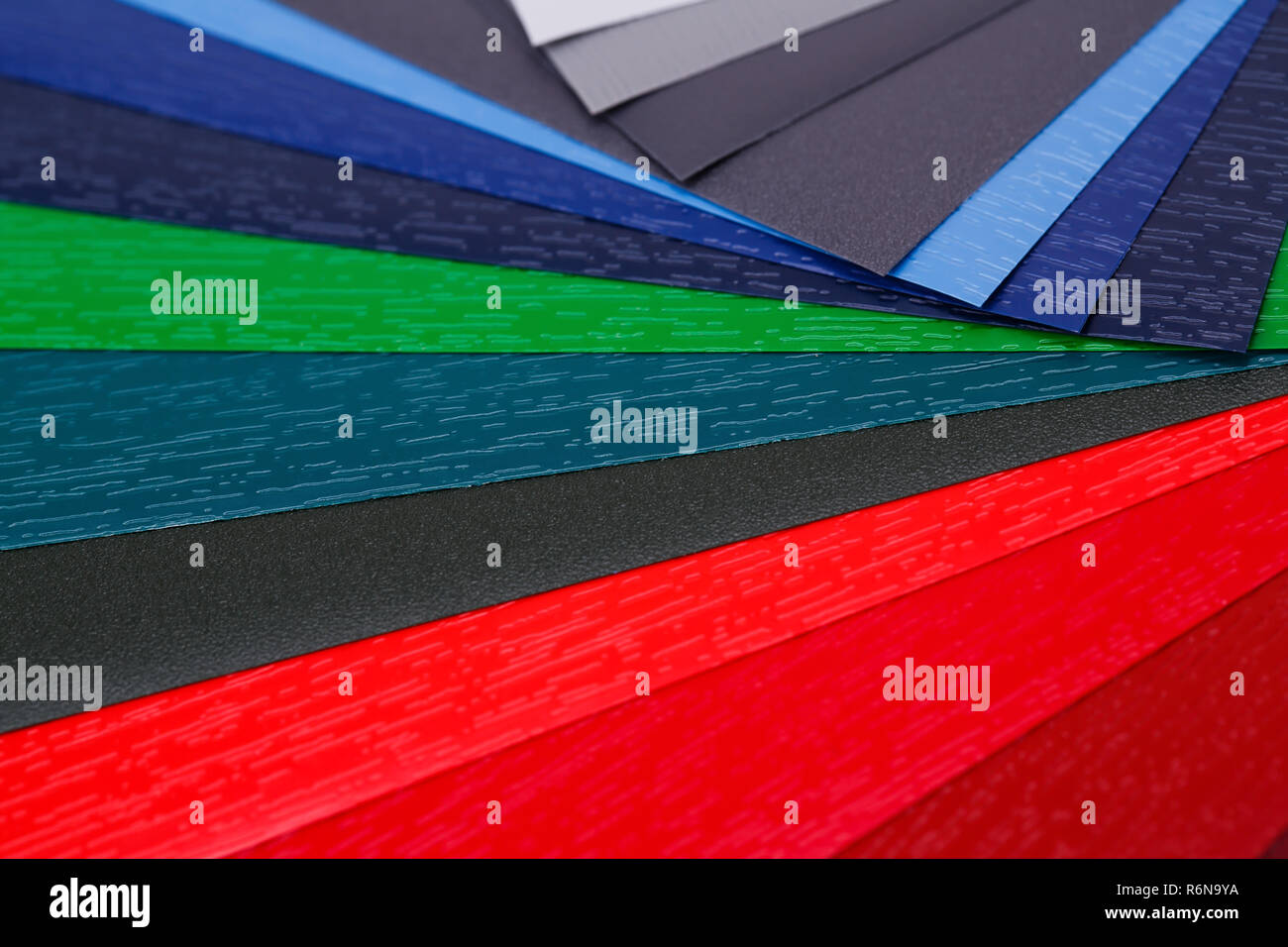 Wood coating color samples closeup picture Stock Photo - Alamy