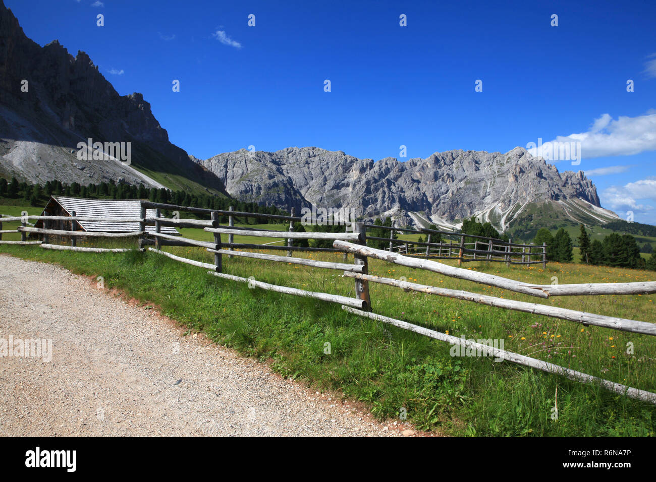 nature park puez-geisler-dolomites Stock Photo - Alamy