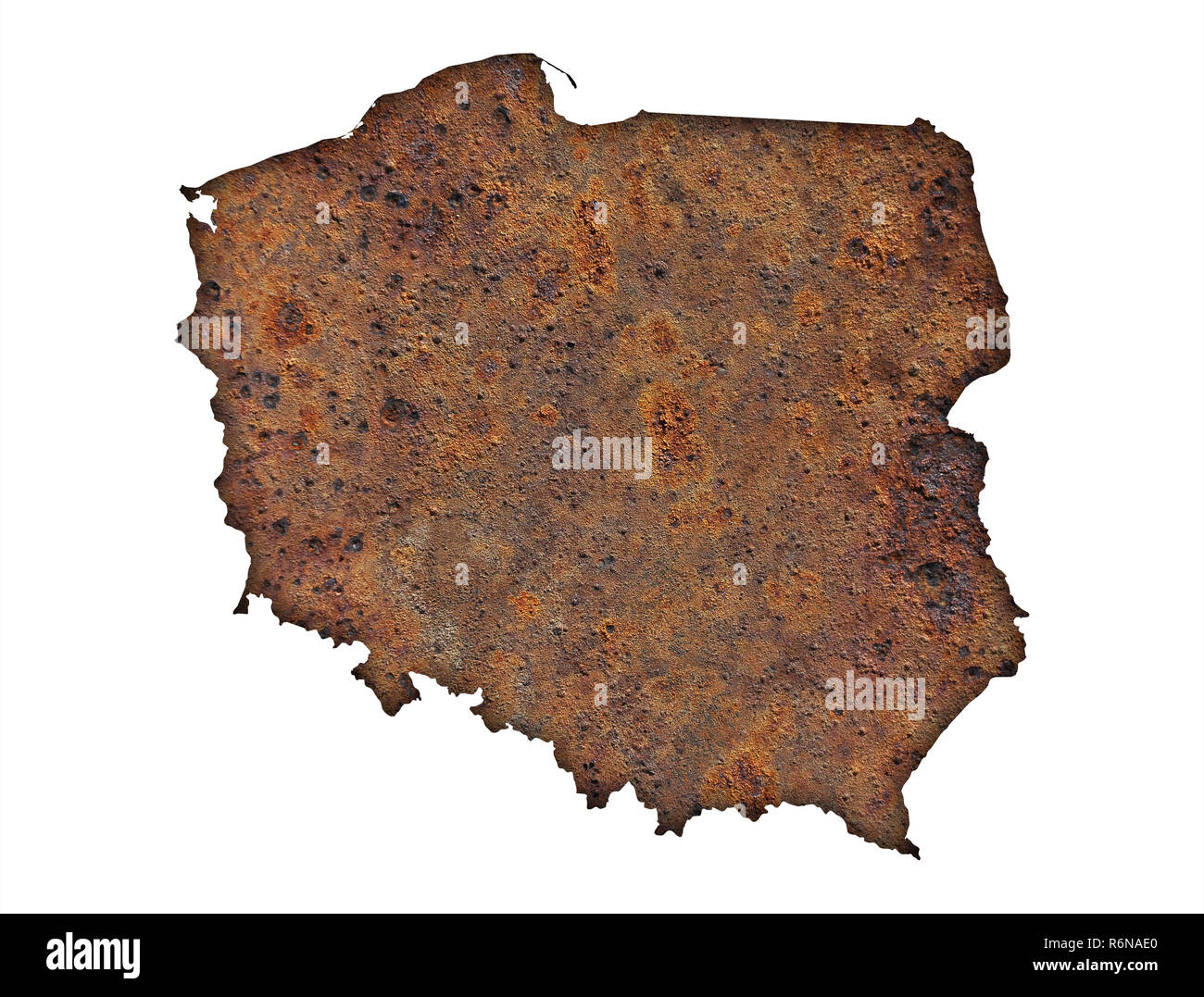 Map of poland on texture hi-res stock photography and images - Alamy
