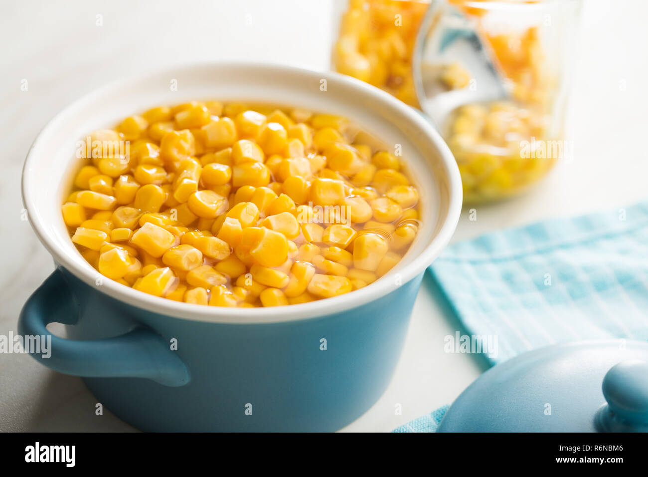 Corn seeds in pot Stock Photo - Alamy