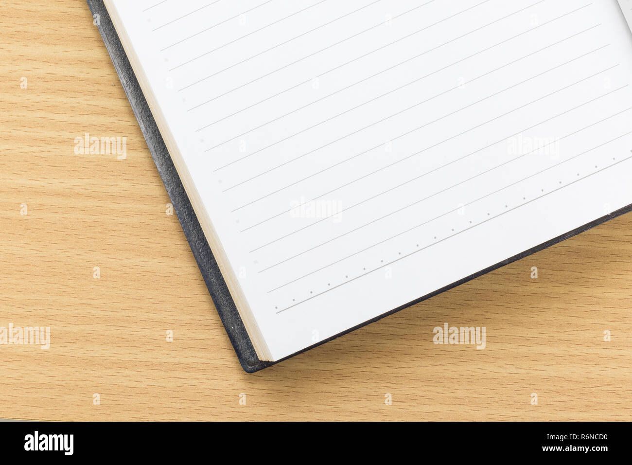 Notebook open blank page Stock Photo - Alamy