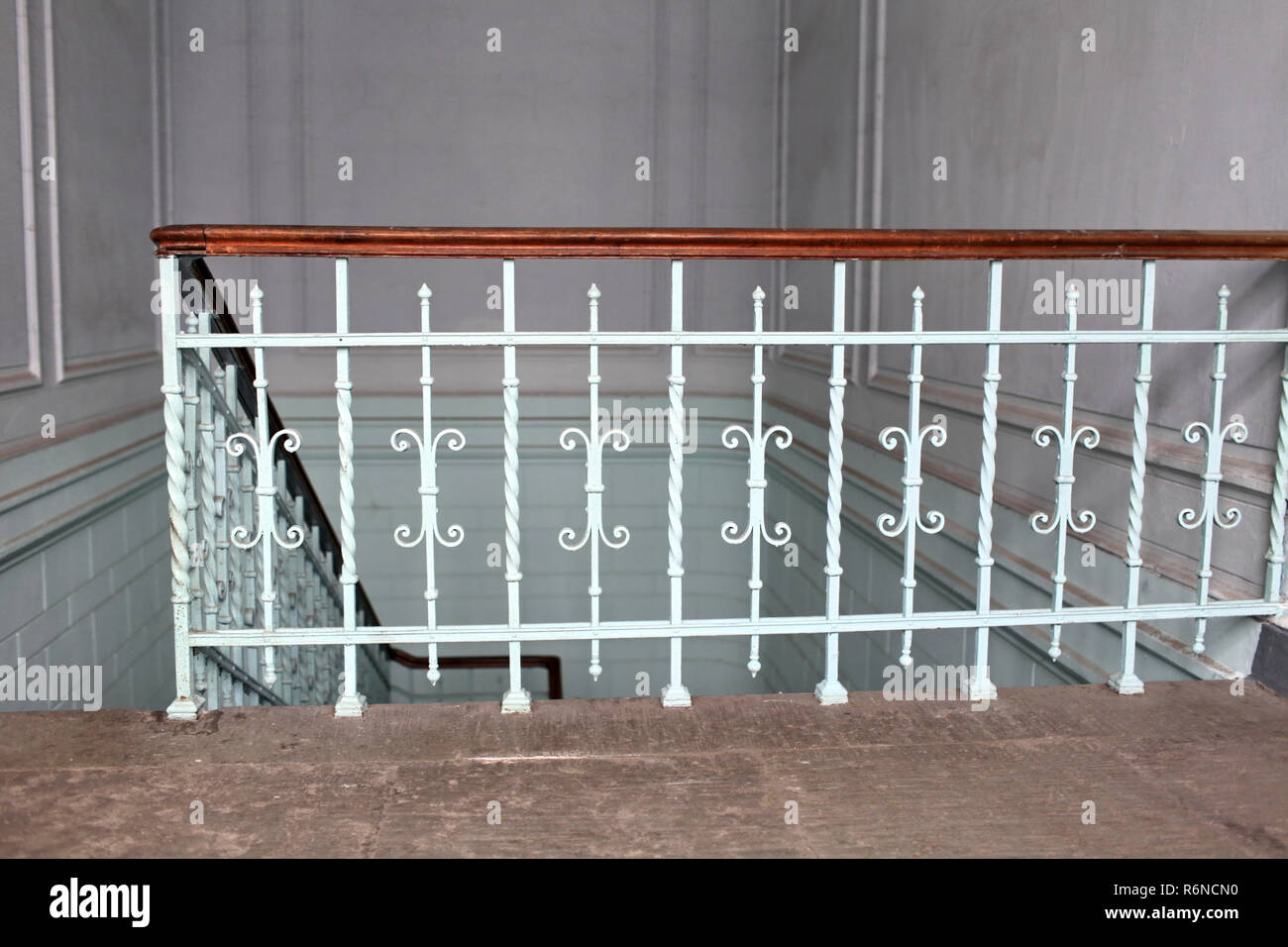 railings interior of the old house Stock Photo - Alamy