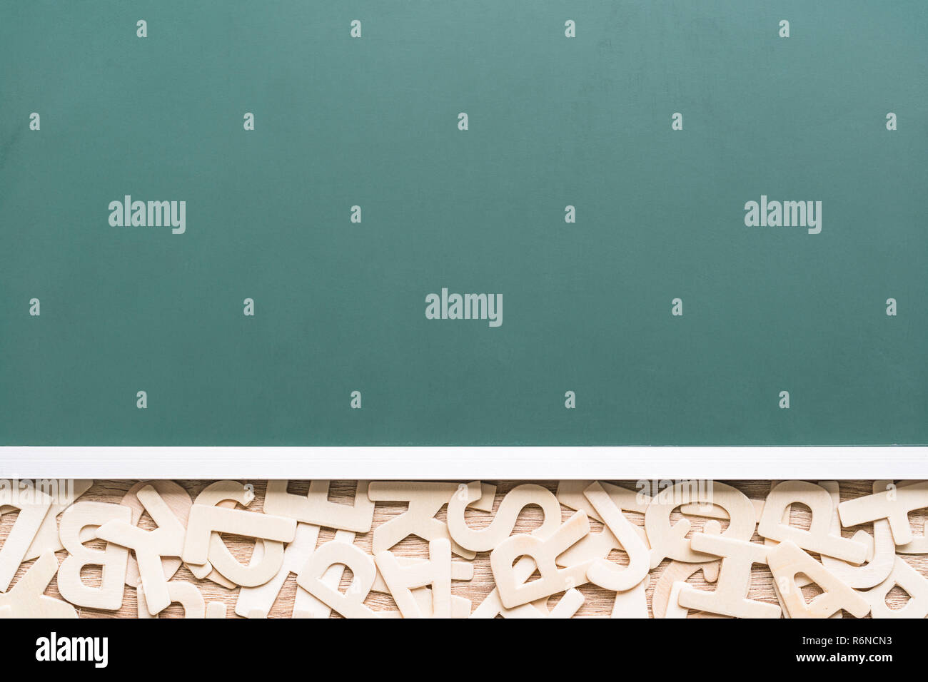 Top view ABC on the blackbroad Stock Photo - Alamy