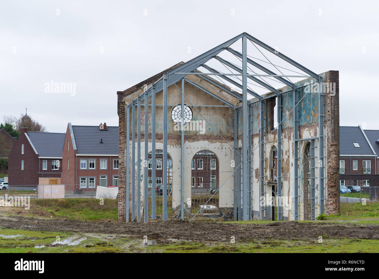 restoration of an old church Stock Photo - Alamy