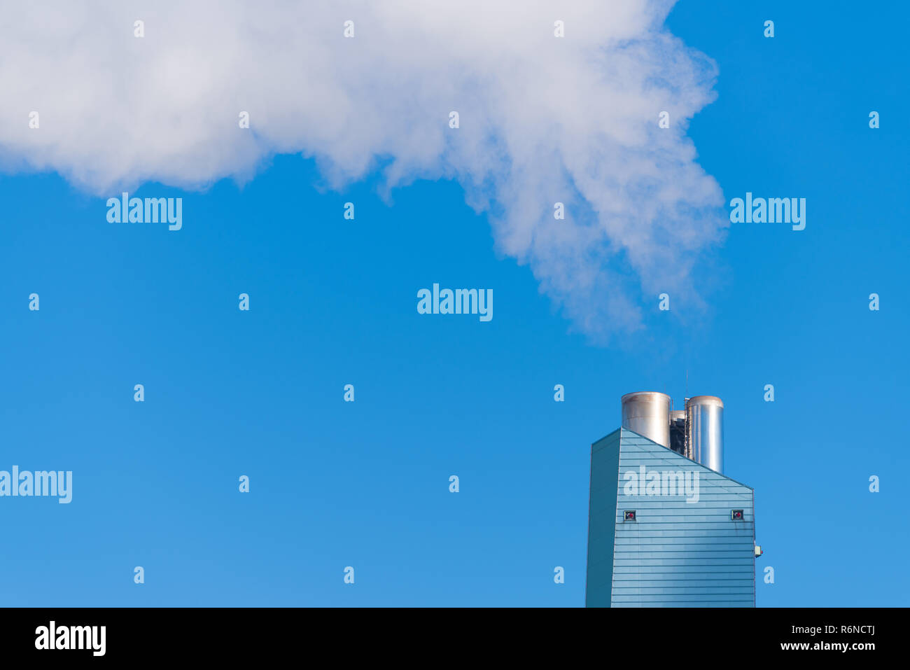 smoking factory chimney Stock Photo - Alamy