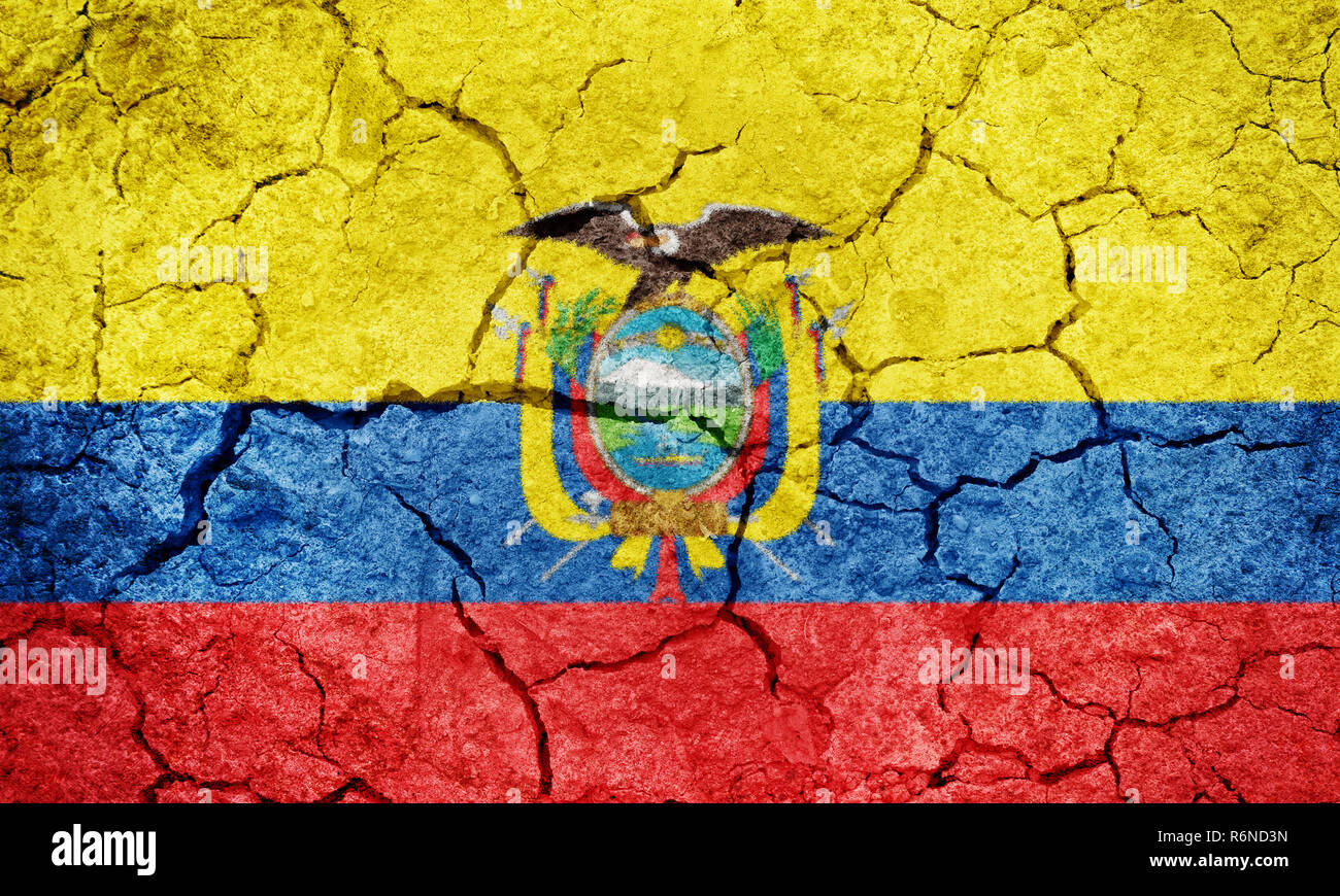 Republic of Ecuador flag Stock Photo - Alamy