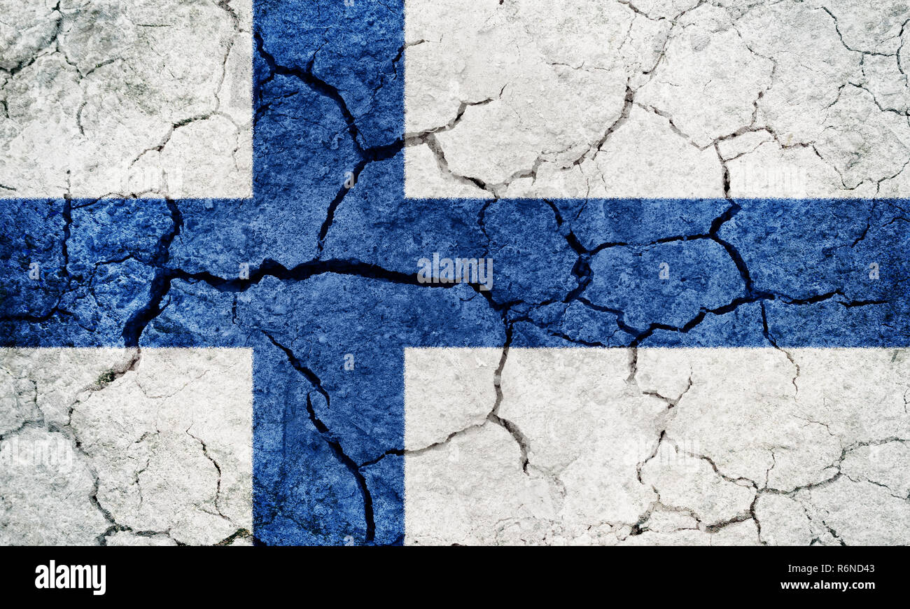 Republic of Finland flag Stock Photo - Alamy